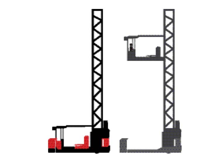Transtacker | Heavy-Duty Turret Truck | Very Narrow Aisle Forklift